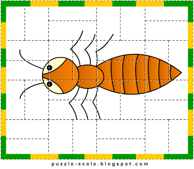 Free Printable Picture puzzles: Ant Puzzle