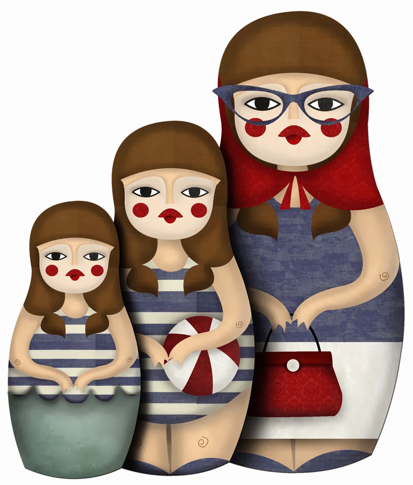 Coso de Ilustradores: ILUSTRACIONES DE MATRIOSKAS