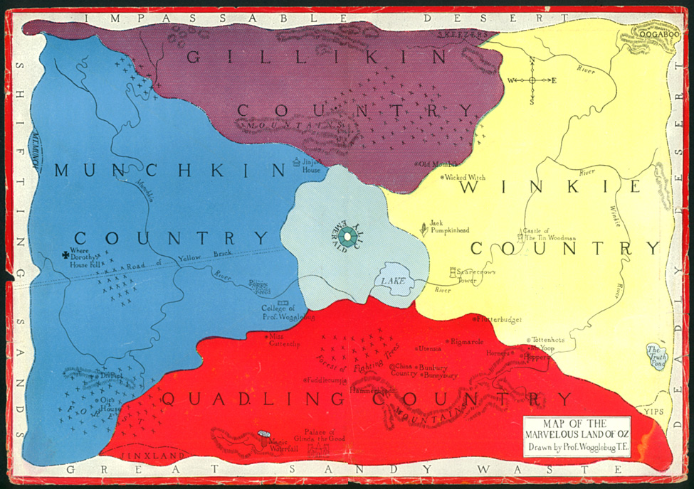 Hungry Tiger Talk: Map of Oz Monday - the 1920 Map
