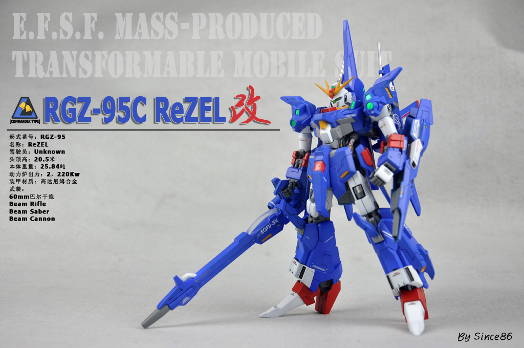 GUNDAM GUY: HG 1/144 RGZ-95 ReZEL Kai