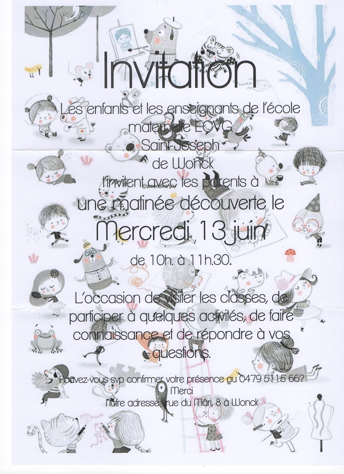 invitation - École Saint-Joseph à Wonck - Blog