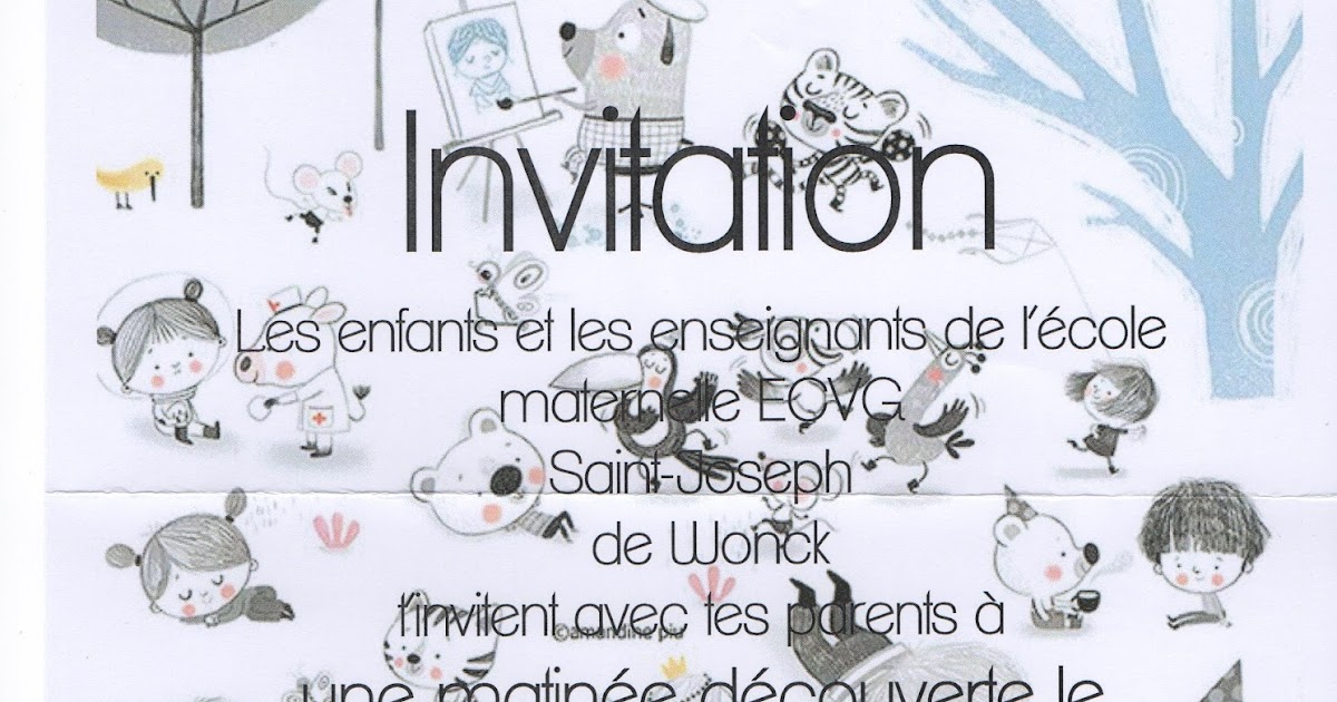 invitation - École Saint-Joseph à Wonck - Blog