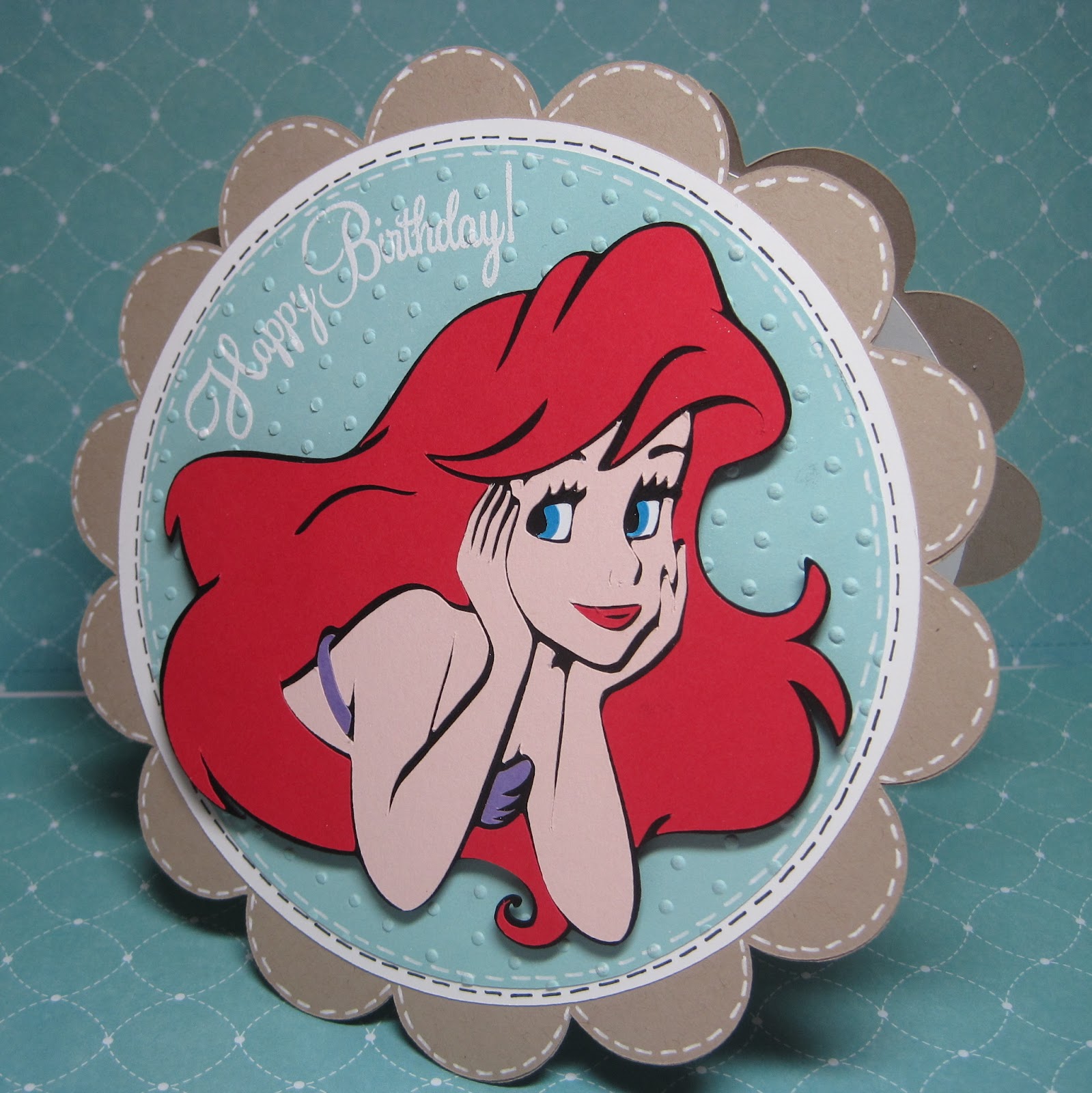 i love scrapping: Little Mermaid Birthday Card