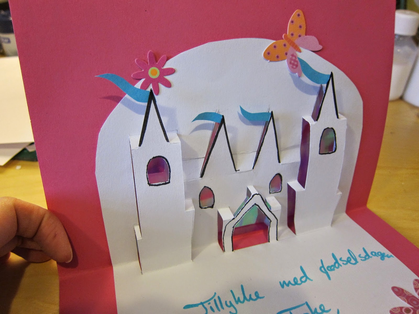 DIY kort: Slot pop up kort