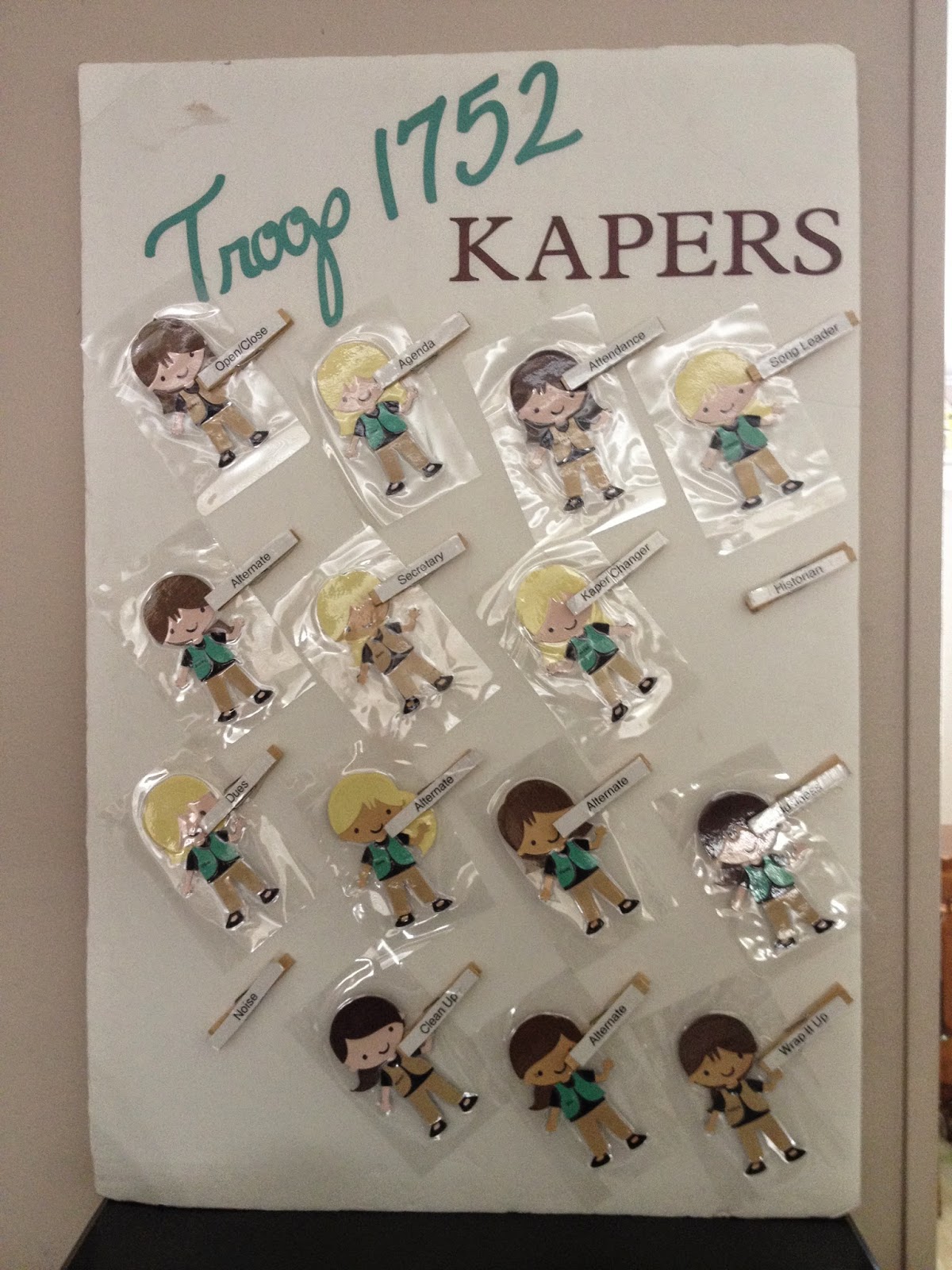 Cynde's Place: Girl Scout Kaper Charts