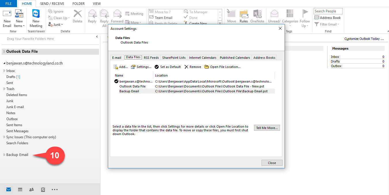 Technology Land Co., Ltd.: วิธีการ Backup ข้อมูล ด้วยวิธีการสร้าง Data ...