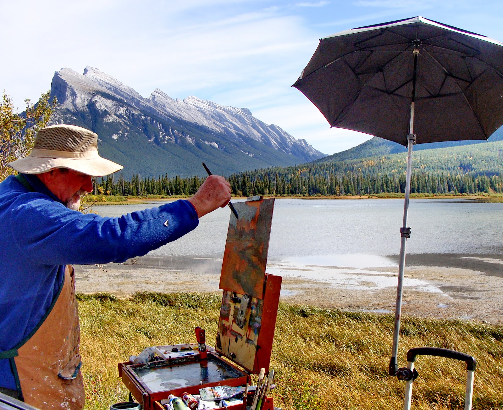 Brian Buckrell's GO TO YOUR ROOM !: Acrylic Plein Air - my set up
