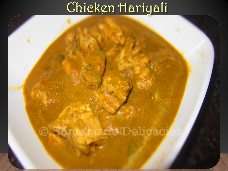 Homemade Delicacies: Chicken Hariyali & Kabab