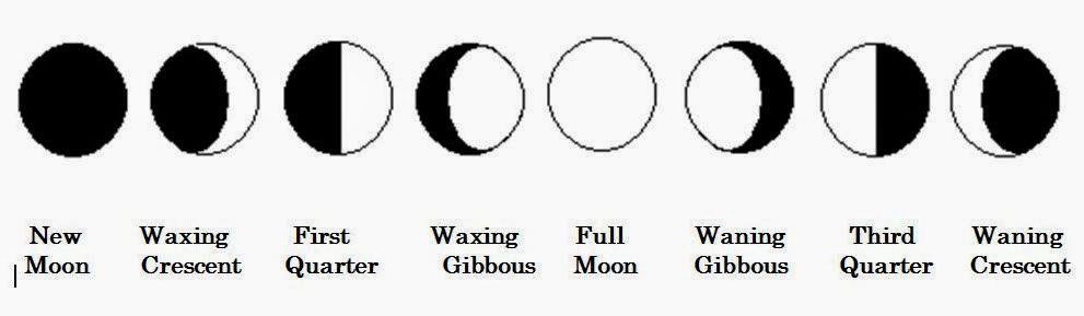 Lots of Moons: What is a “Waning Crescent Moon”?