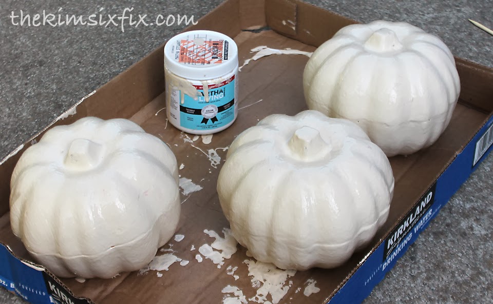 Dollar Store Pumpkin Topiary