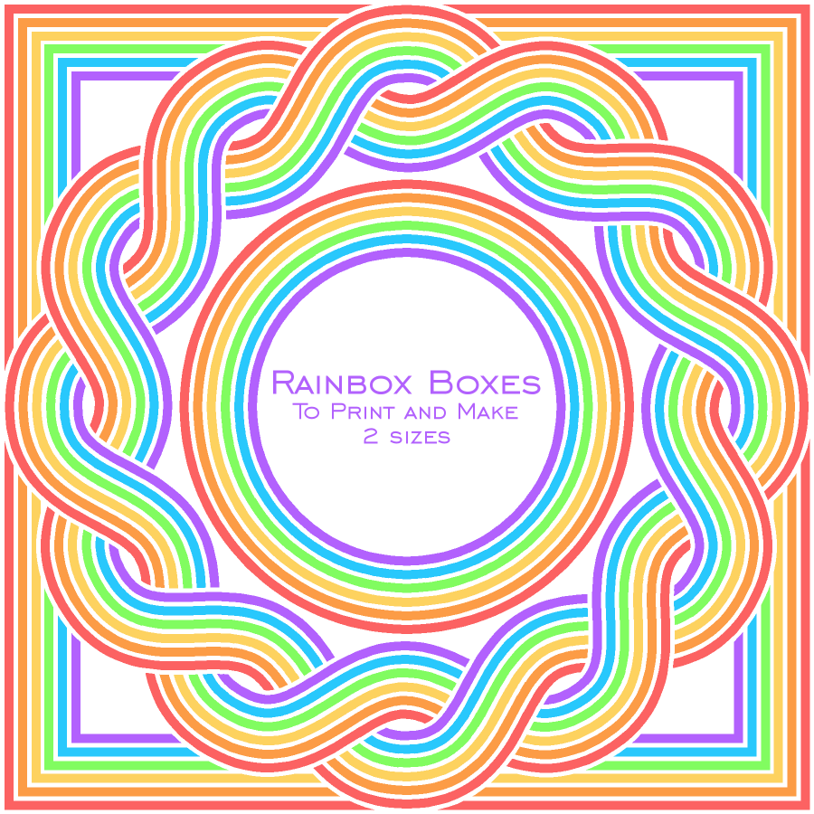 Don't Eat the Paste: Rainbow Gift Boxes