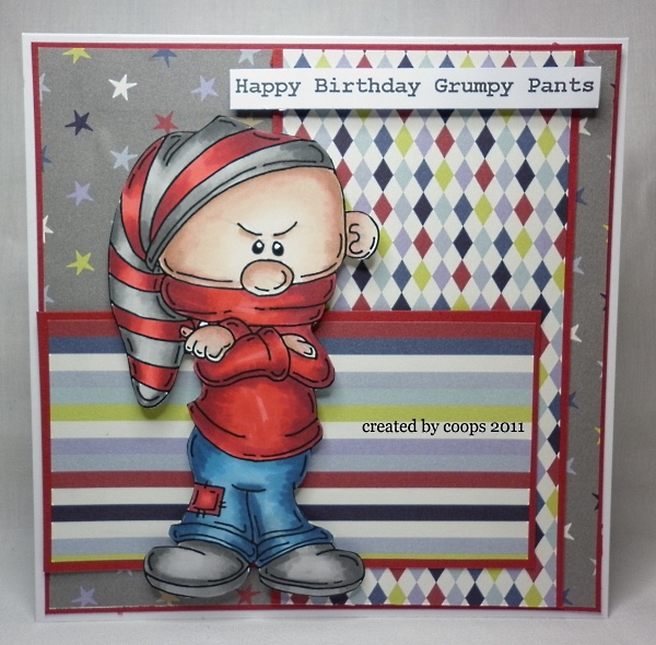 coops cluttered corner: grumpy pants