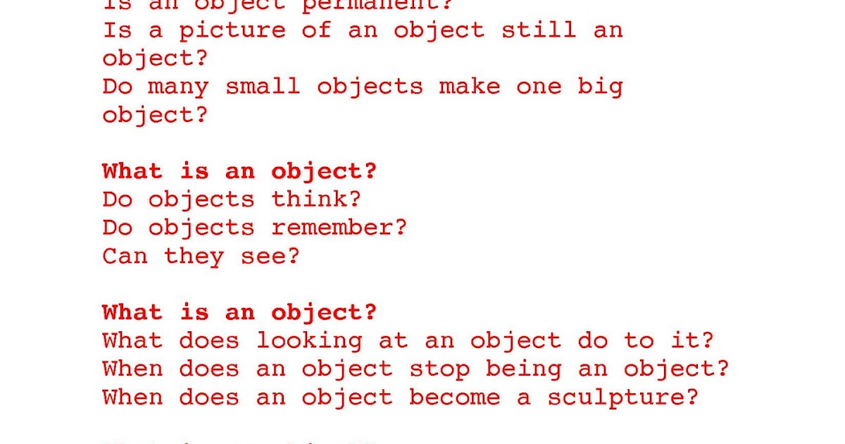 Bill Leslie: Object Poem