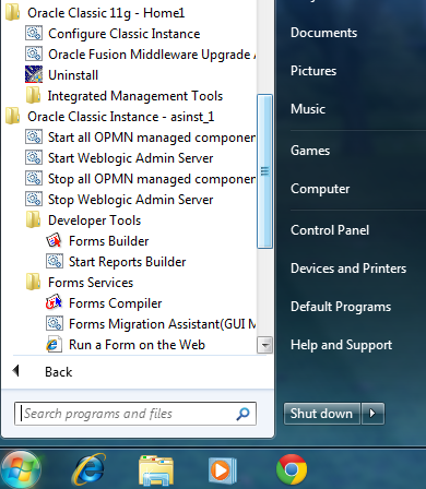 Oracle Apps, ADF, SOA: Oracle Forms and Reports 11g Installation on Windows 7(32 bit) and Sample ...