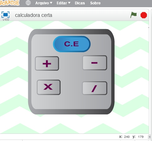 Aula 3 e 4 criando uma calculadora no scratch