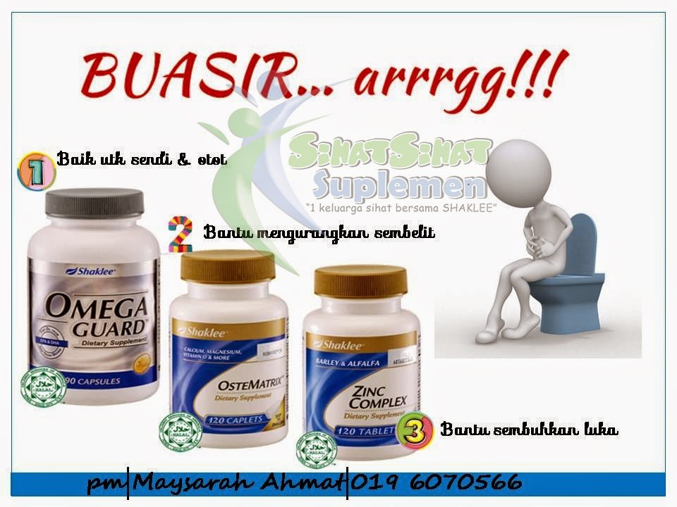 MENJAGA KESIHATAN DENGAN SUPLEMEN SEMULAJADI: Cara atasi buasir