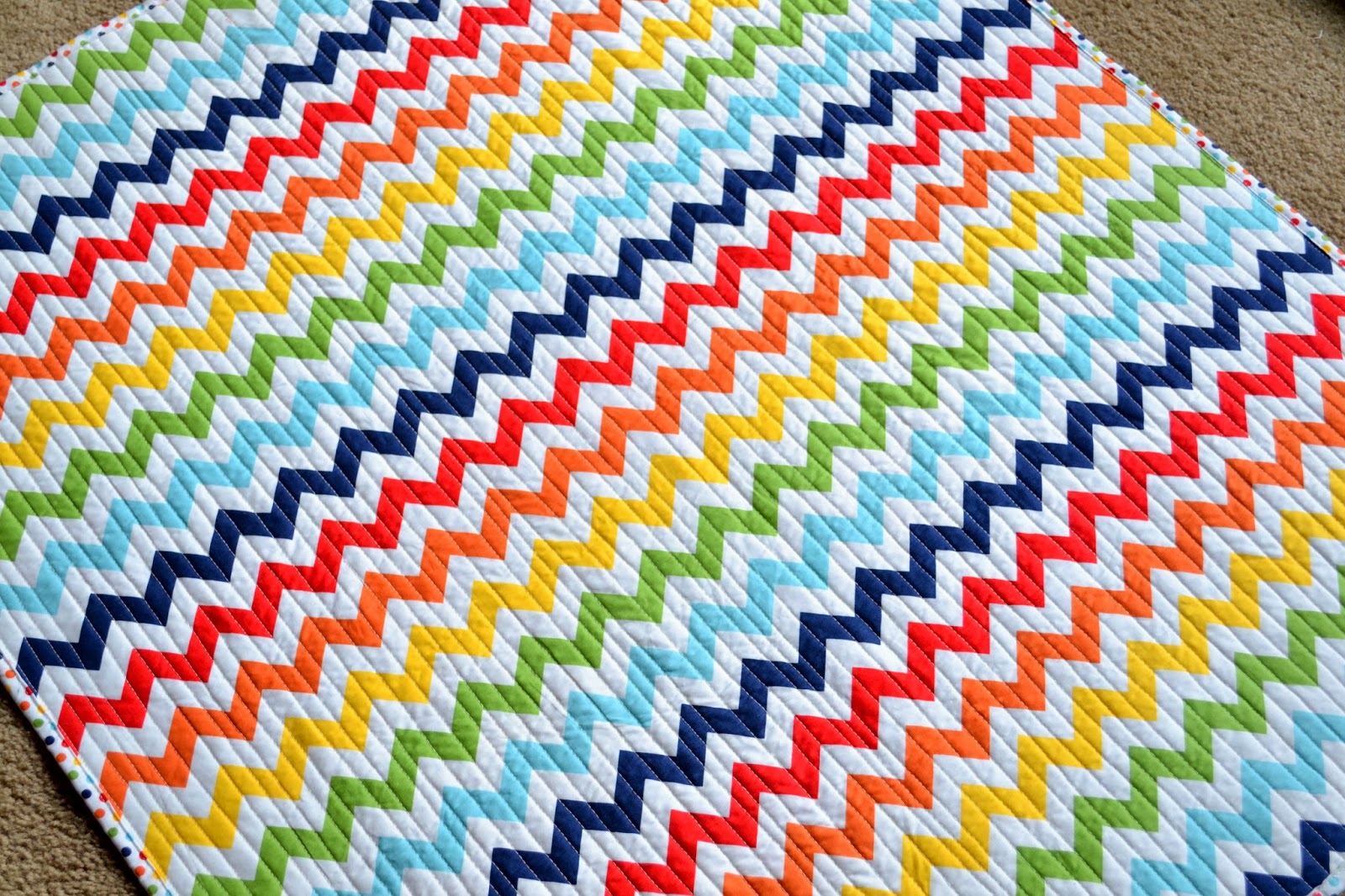 Half Stitched: Rainbow Plus Quilt