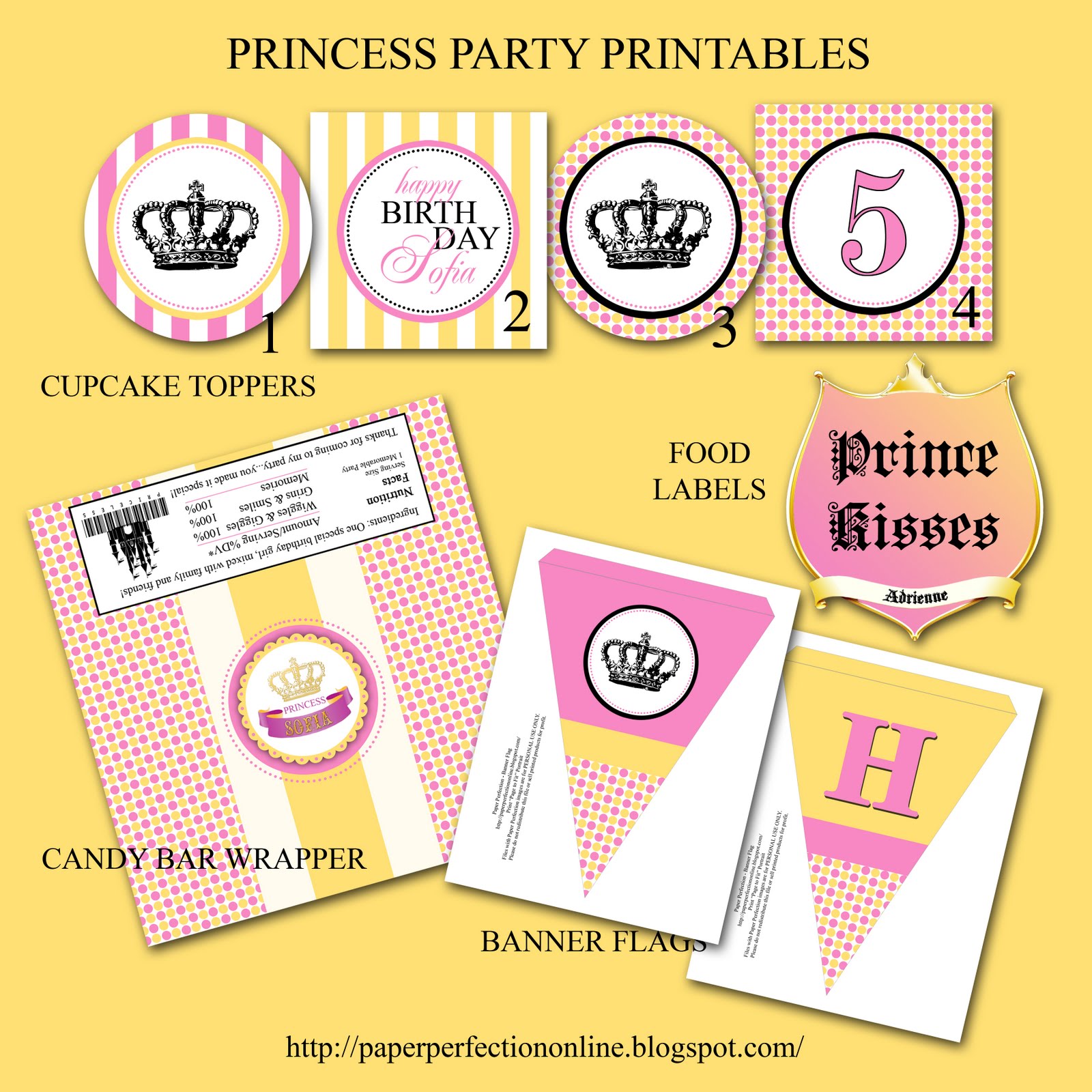 Paper Perfection: Princess Party Printables