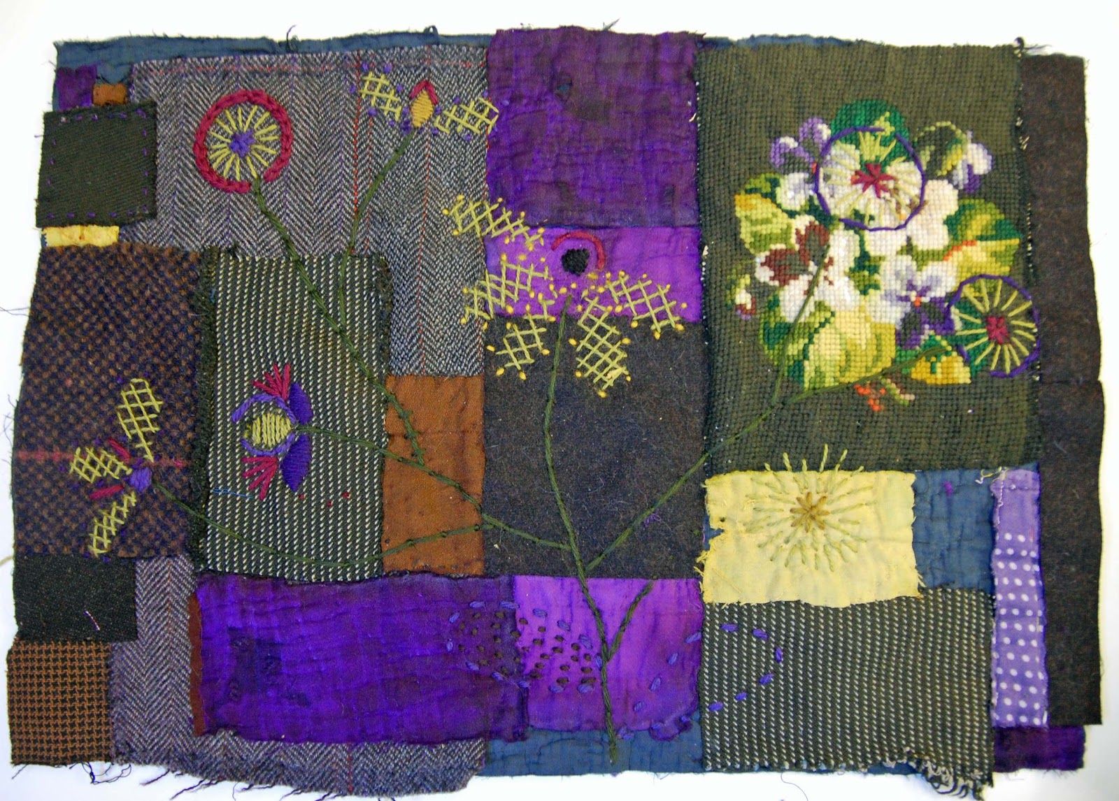 Thread and Thrift: new textile collage