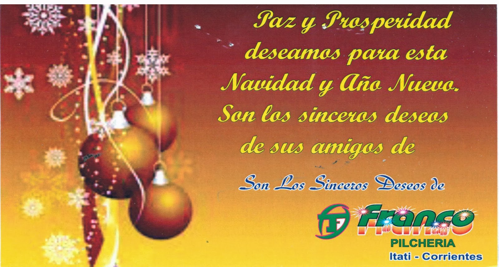 NOTICIAS ITATEÑAS: SALUTACIONES RECIBIDAS