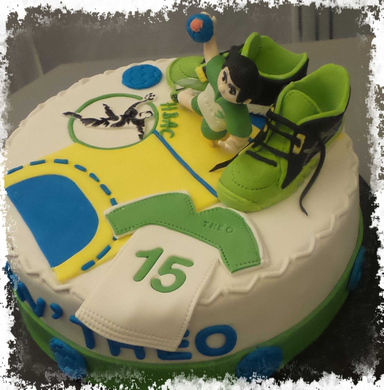 Mes créations pâtissières: Gâteau pour un handballeur
