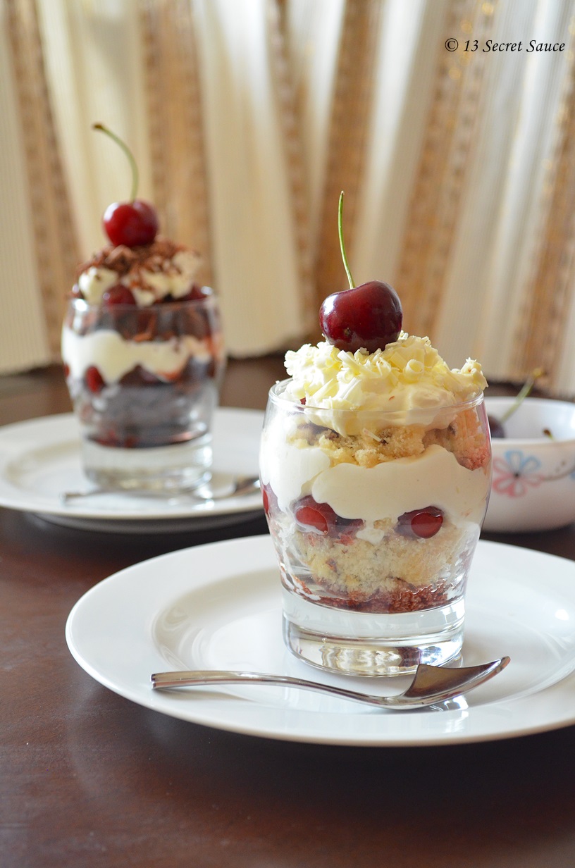 13 Secret Sauce: "Black Forest Trifle" & "White Forest Trifle"