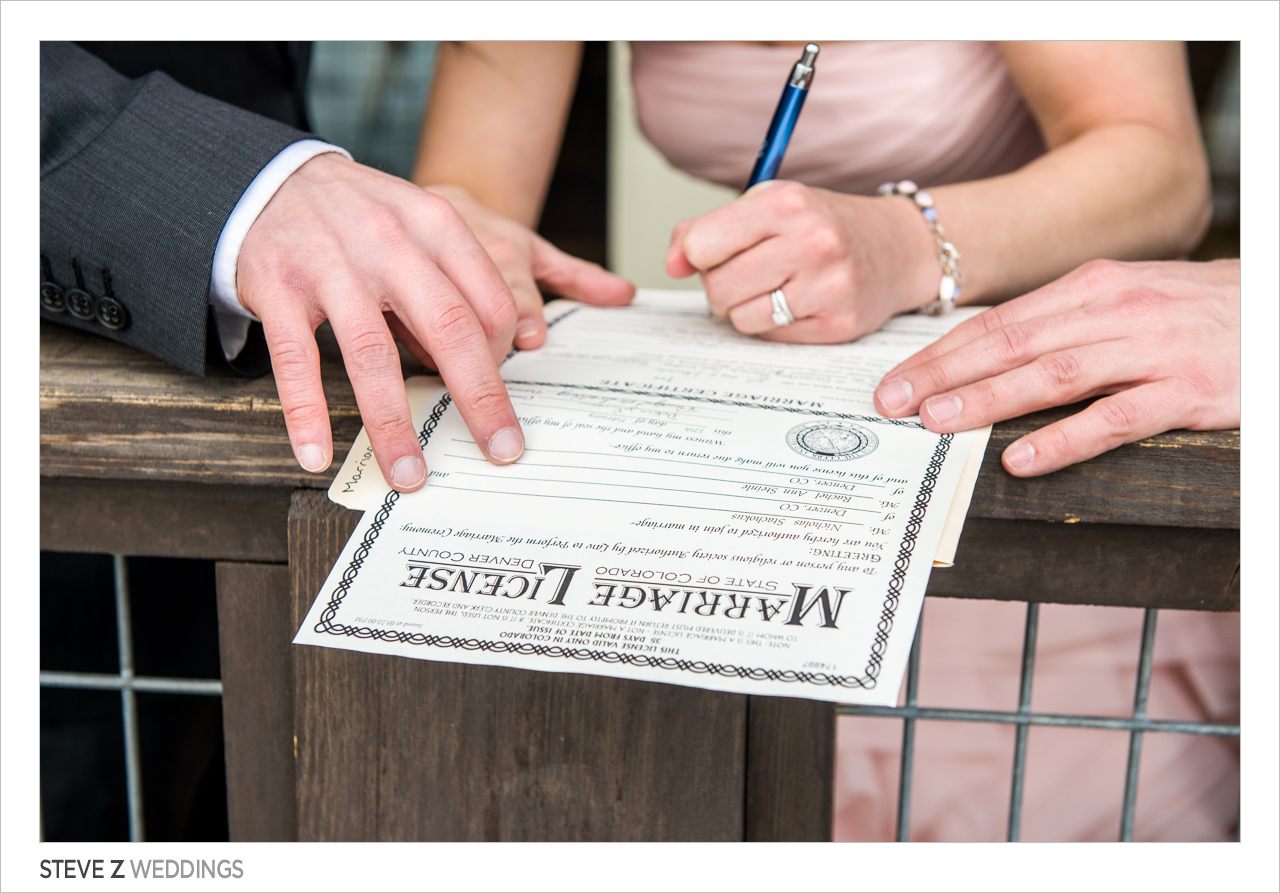 The Razzel Berry: Signing Our Marriage License