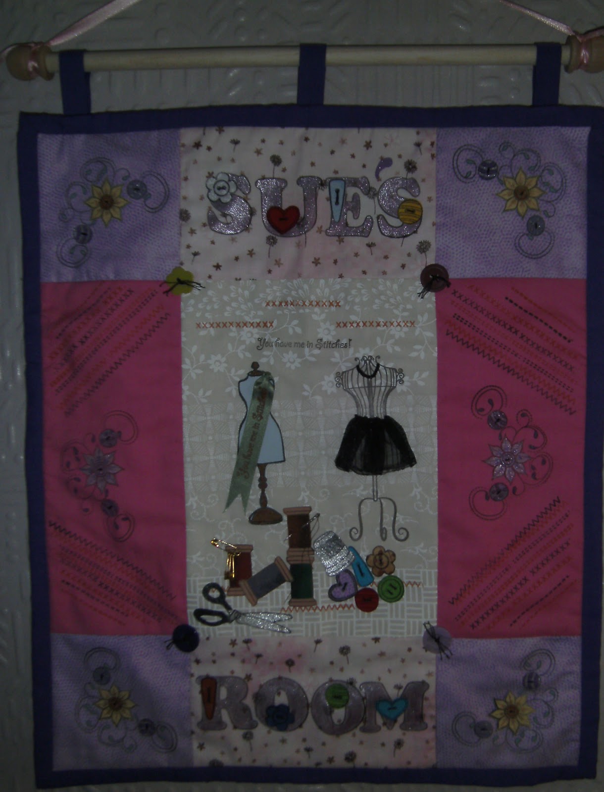 Sue Do Creations: Sew Creative: Wall Hanging