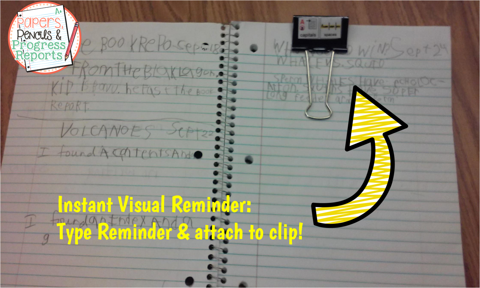 Papers, Pencils, & Progress Reports: Student Reminders