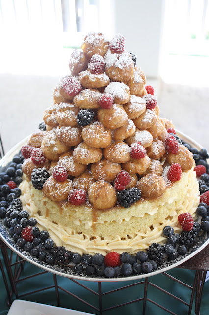 Verbena Pastries: Cream Puff Tower Cake