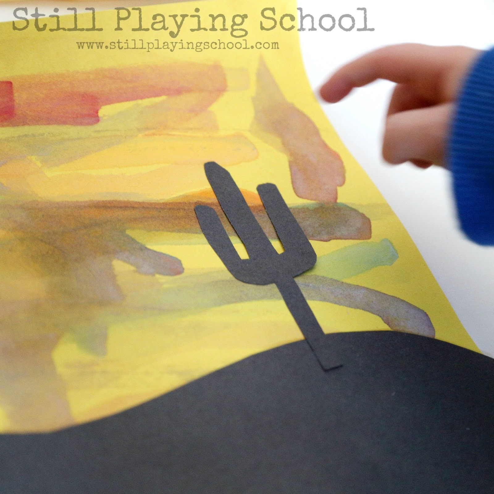 Desert Sunset Paintings | Still Playing School