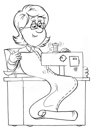 universul copiilor: Imagini de colorat croitor