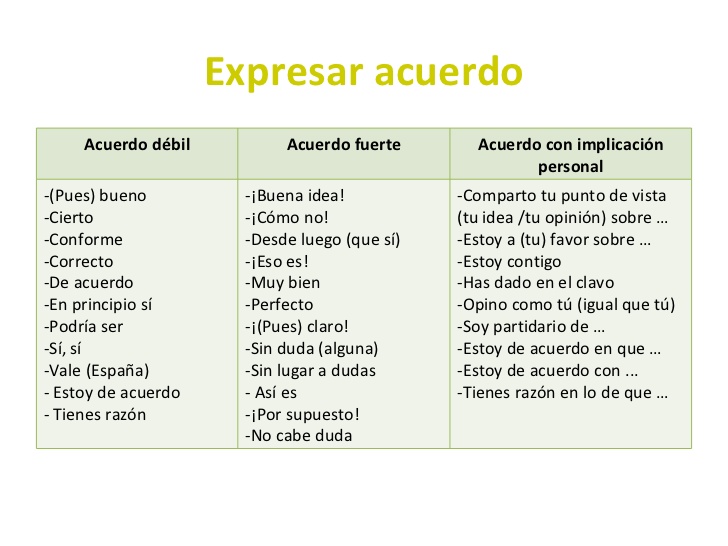 Mi Español en Rede: Acuerdos y Desacuerdos en Español