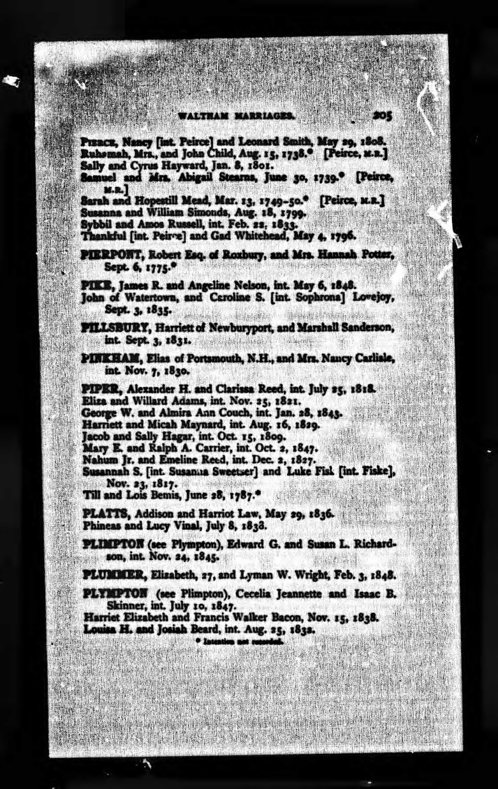 Genea-Musings: 1739 Marriage Record for Samuel Pierce and Abigail ...