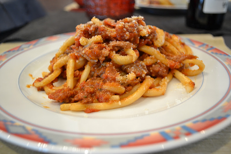 I Pici con Ragù di salsiccia e porcini - Dafne's Corner ..."il Gusto"