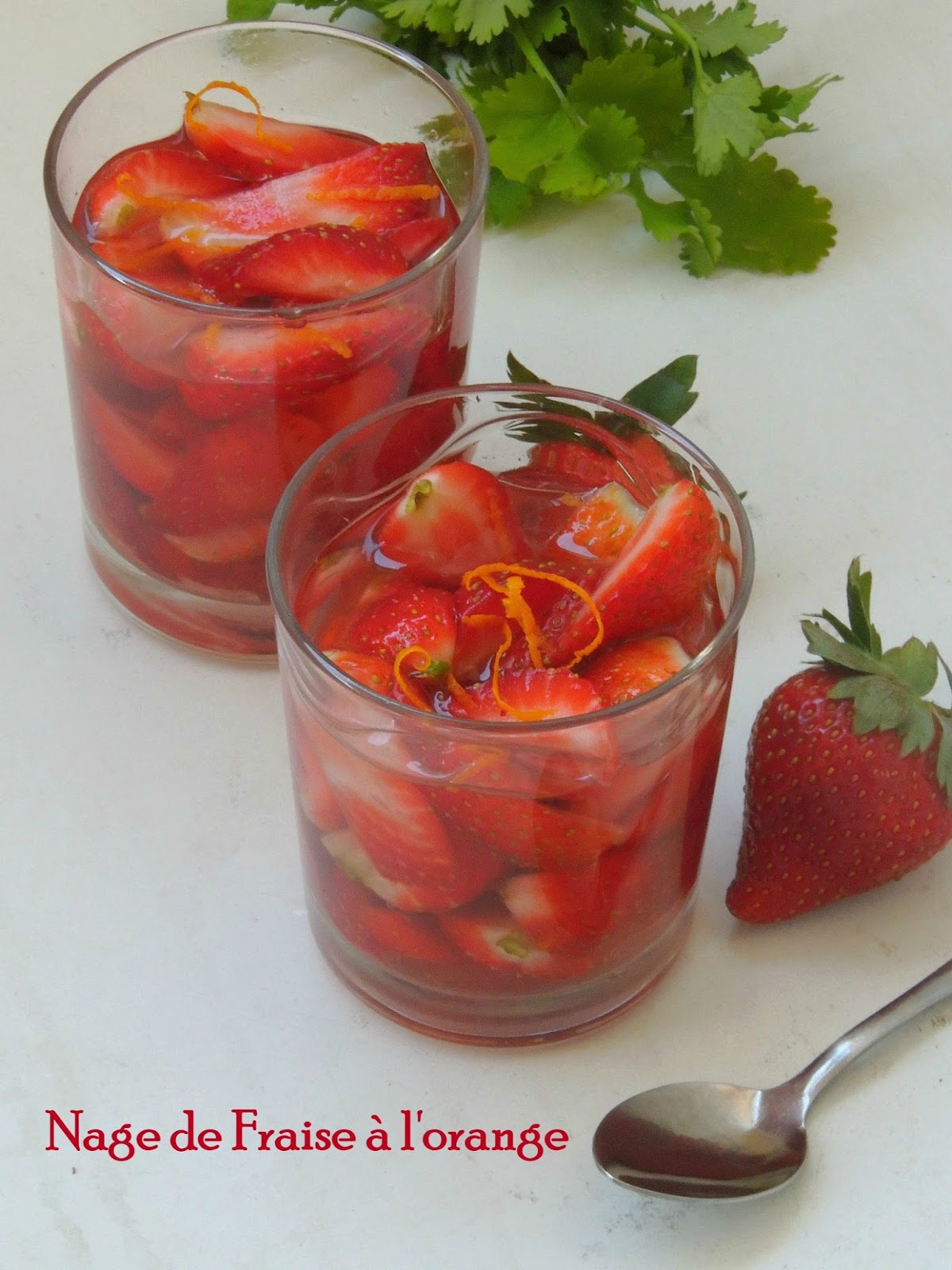 Priya's Versatile Recipes: Nage de Fraise à l'Orange/Strawberries in ...