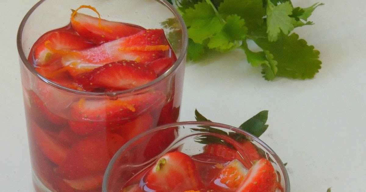 Priya's Versatile Recipes: Nage de Fraise à l'Orange/Strawberries in ...