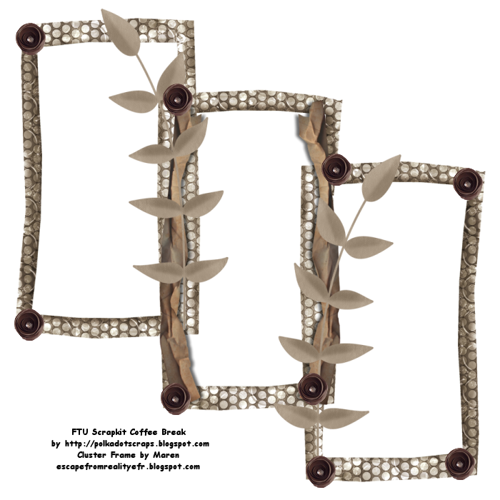 Escape From Reality Blog: FTU 'Coffee Break' Cluster & Cluster Frames