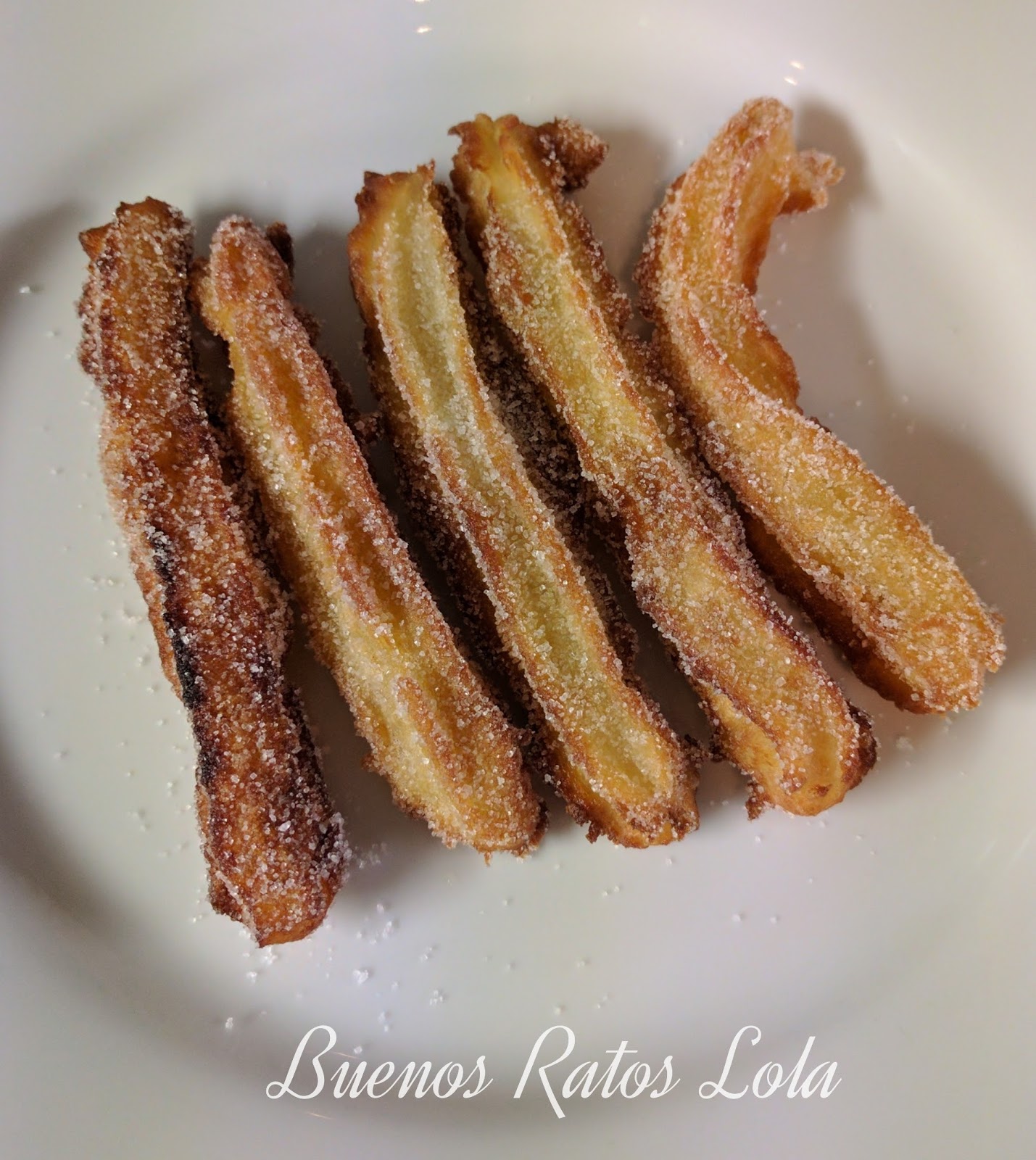 Churros caseros, masa a mano y con MC plus u otro robot - BUENOS RATOS LOLA