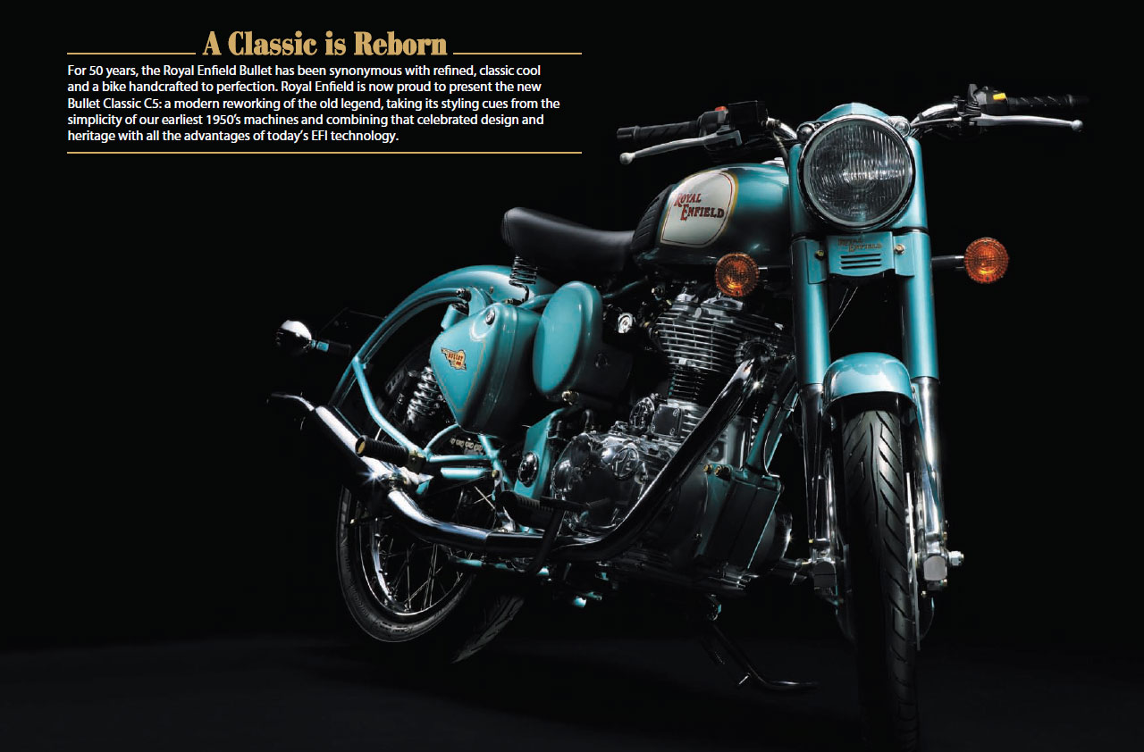 Motorcycle Pictures: Royal Enfield Bullet C5 Classic EFI 2011