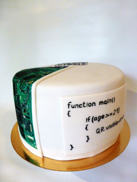 CakeSophia: QR code cake