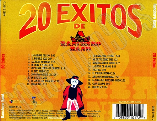 conexion90s: RANCHERO BAND - 20 exitos