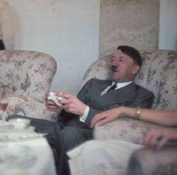 All This Is That: Adolph Hitler enjoys a console game?