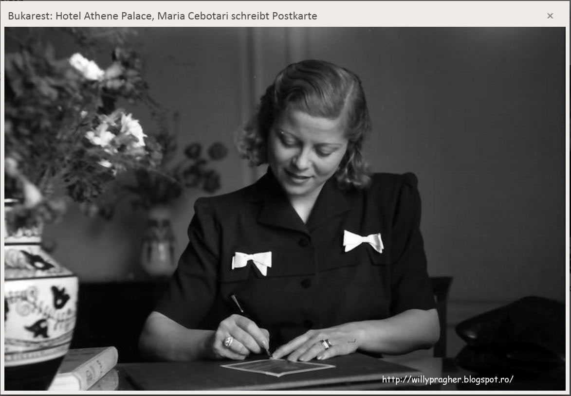 Willy Pragher: Maria Cebotari - turneu la București în primăvara anului ...