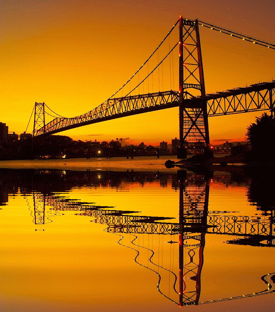 SÓ GIFs. ╬╬ ╬╬ ╬╬ ╬╬ ╬╬ : Ponte Hercílio Luz - Florianópolis - SC.