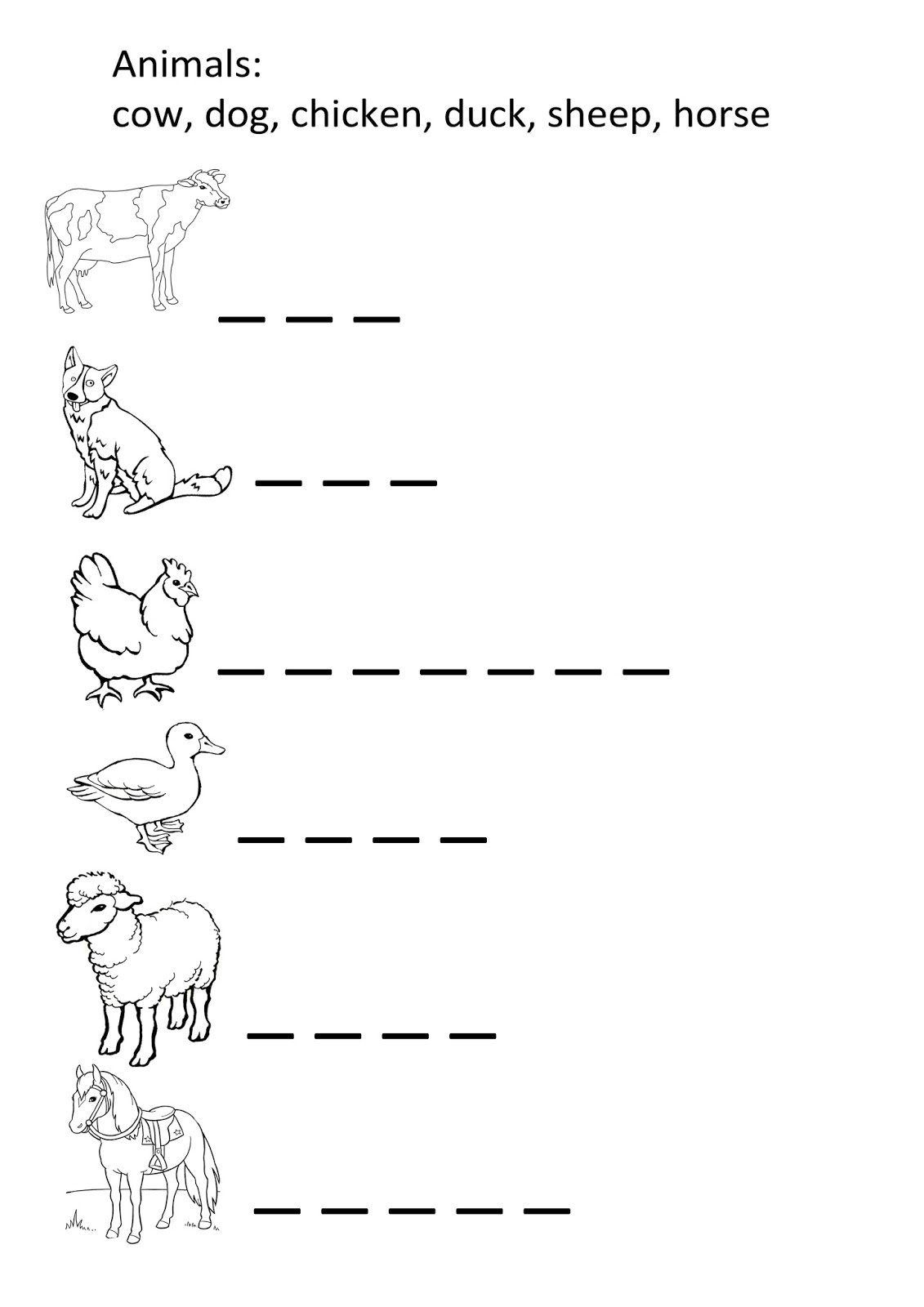 Art Projects For Kids: farm animal spinner