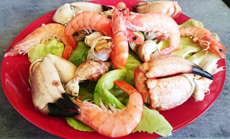 Ma cuisine facile: Assiette de fruits de mer Pinces de crabes et Crustacés