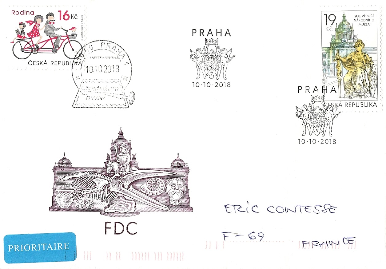 Mon Blog Timbré: "200 years of the National Museum in Prague" stamp on ...