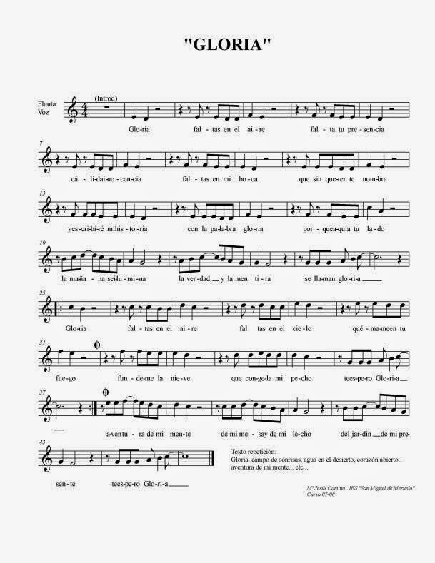 🎵 MÚSICA VIVA (CEIP L'ALMASSIL) 🎵: GLORIA (UMBERTO TOZZI)