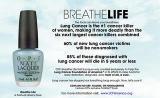 Timtam: OPI Breathe Life ~ Lung Cancer Awareness